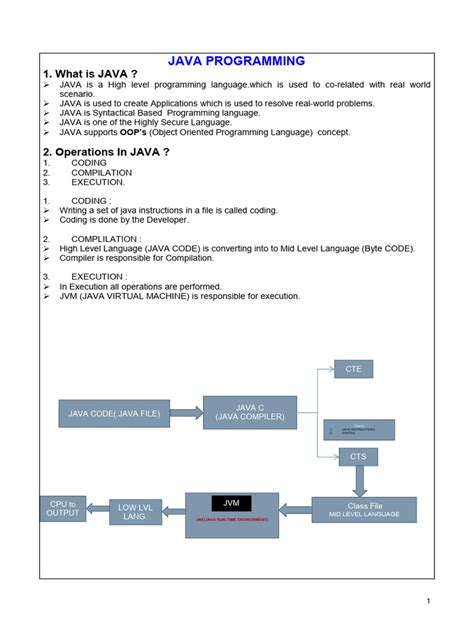 Java Programming Pdf Data Type Integer Computer Science