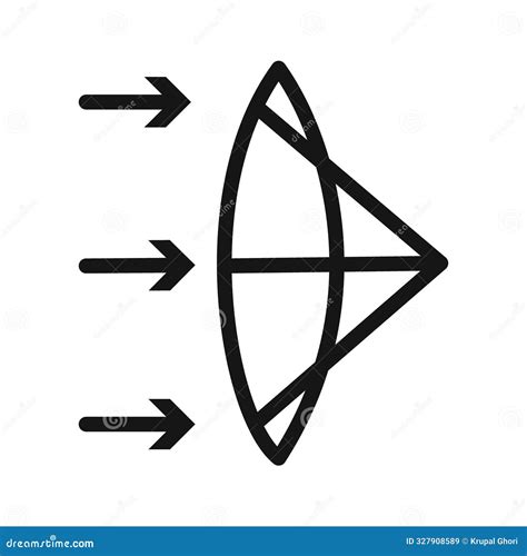 Convex Icon Vector Isolated On White Background Convex Sign Sign And Symbols In Thin Linear