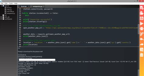 Micropython Sensorless Weather Station Using Openweathermap