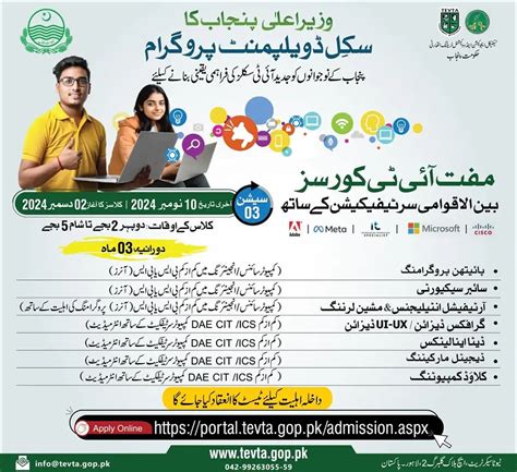 Punjab Skill Development Program New Registration Start For Free It Courses