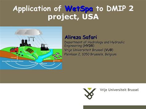 Application Of Wetspa To Dmip 2 Project Usa Ppt