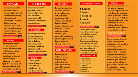 FOOD MANU DESIGN On Behance FOOD MANU DESIGN On Behance