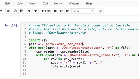 Python Code To Grab Two Letter State Codes