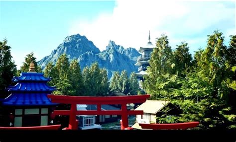 Design 3d Japanese Environment Terrain Game Map Environment Level