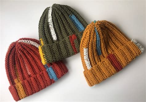 Handmade Adult Bobble Hat Mens Womens Pompom Hat Ribbed Crochet