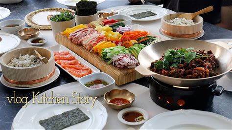 여름의 시작⛱ 칼질대폭발 월남쌈 🥑손말이김밥🥕 매운소불고기 Youtube