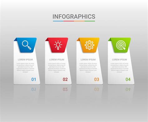 Premium Vector Business Data Visualization Infographic Template With 4 Steps
