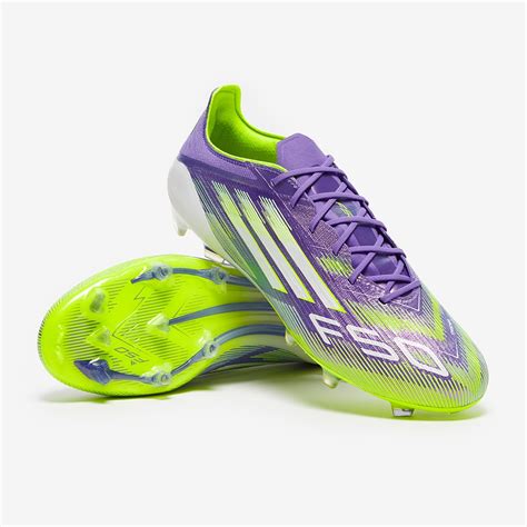 Adidas F50 Elite Fg Viola Rushftwr Biancolimone Lucido Scarpe