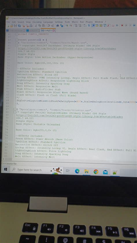 Proffie Help Rlightsabers