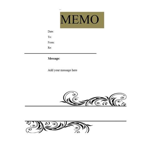 Memo Format Template Word