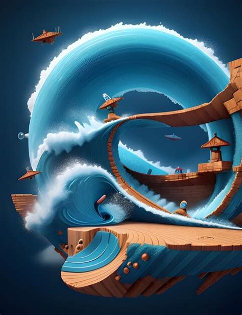premium photo world tsunami day ai generated