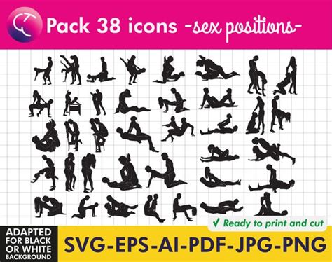 Pack Icons Sex Positions Adult Industry Etsy
