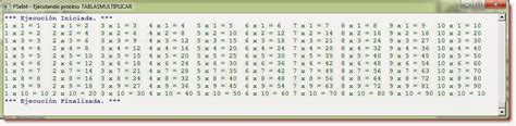 PSeint ejemplos básicos Tablas de multiplicar algoritmo
