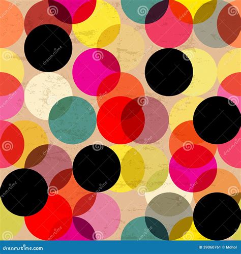 Seamless Circle Pattern Stock Vector Illustration Of Pastel