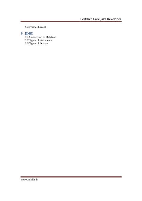 Certified Core Java Developer PDF