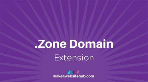 What Is A Zone Domain Name Extension Make A Website Hub