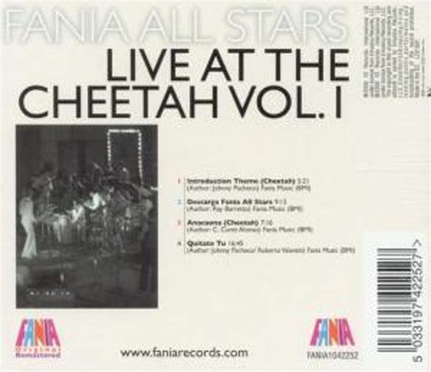 Fania All Stars Live At The Cheetah Vol 1 Cd Jpcde