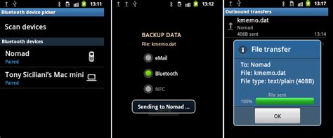 bluetooth data transfer with android