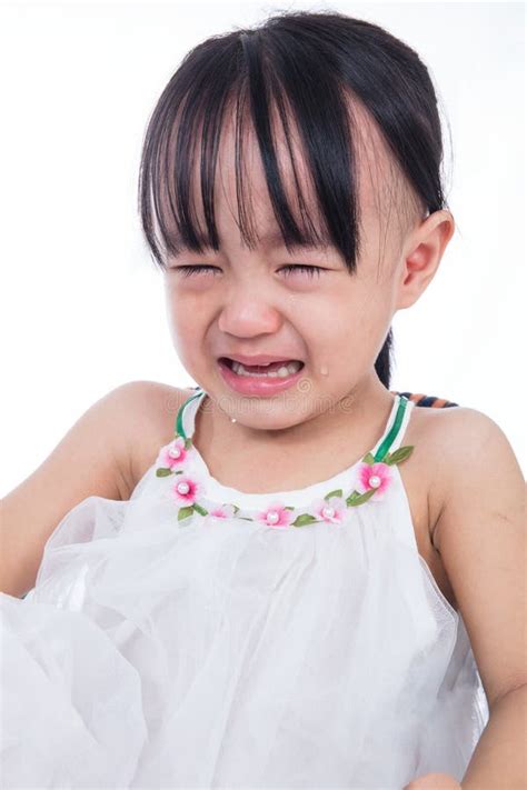 Crying Asian Girl 6 Months Old Stock Image Image Of Upset