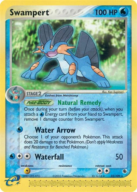 Swampert 23 Prices Pokemon Ruby And Sapphire Pokemon Cards