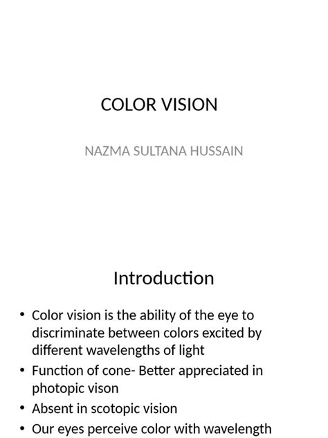 Color Vision 2 Pdf Color Visual Perception