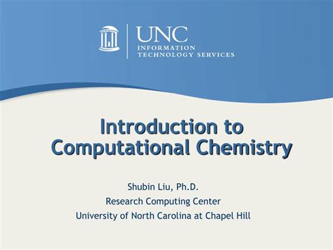 Ppt Introduction To Computational Chemistry Powerpoint Presentation