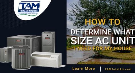 How To Determine What Size AC Unit I Need For My House AC Replacement Repairs Katy Sugar