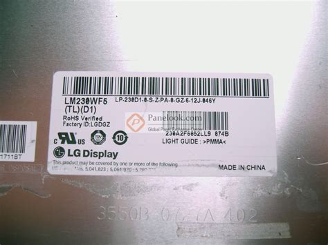 LG Display LM230WF5-TLD1 Overview - Panelook.com