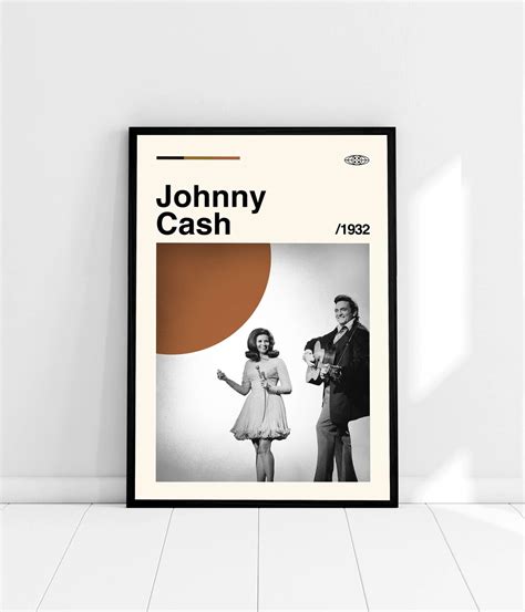 Johnny Cash Movie Poster Johnny Cash Film Vintage Modern Etsy