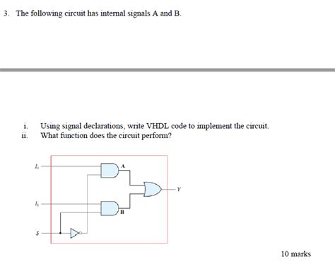 solved 3 the following circuit has internal signals a and