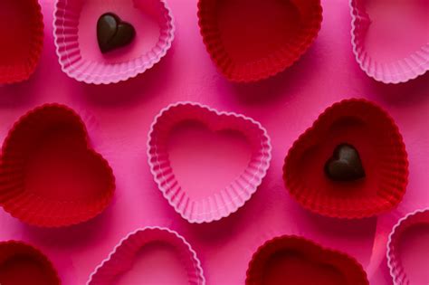 발렌타인 데이 배경 와 하트 모양 와 와 공간 복사를 클릭합니다 0명에 대한 스톡 사진 및 기타 이미지 0명 개념 개념과 주제 Istock