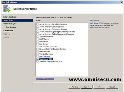 How To Install Internet Information Services Iis 7 On Windows 2008 Server