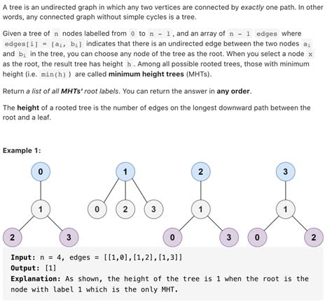 Minimum Height Trees Kickstart Coding