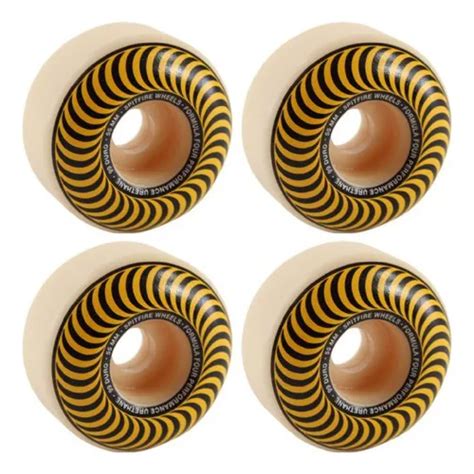 Spitfire F4 99a Classic Swirl 55mm White W Yellow Mercadolibre