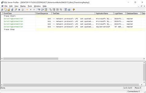 sql server profiler replay a trace table sql server profiler tutorial