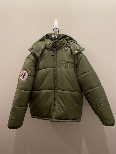 Fuck The Population Ftp Puffer Jacket Brand New Olive Grailed