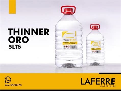Thinner Oro 5 Litros Comprá En San Juan