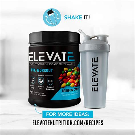 Rainbow Candy Plant Powered Pre Workout Energy Powder Mix