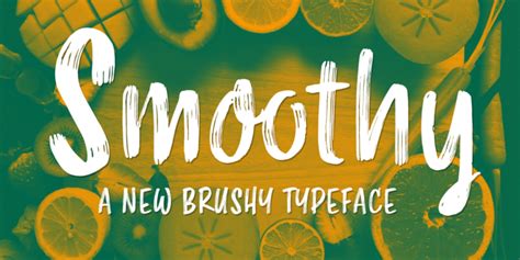 smoothy myfonts poster fonts casual fonts