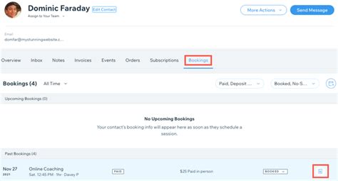 Wix Bookings Viewing Booking Form Responses Help Center Wix Com