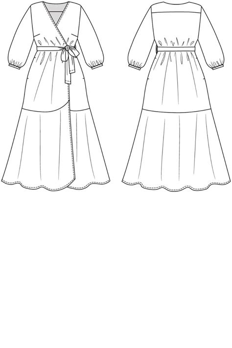 Hali Wrap Dress Sewing Pattern Wrap Dress Sewing Patterns Wrap Dress