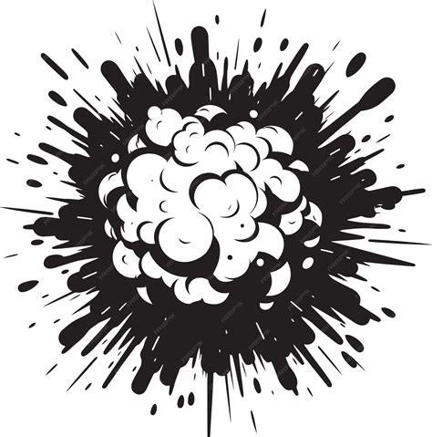 Premium Vector Explo Blast Dynamic Black Emblem Kaboom Dynamics Cartoon Vector Explosion