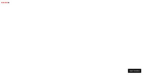 React Star Rating Codesandbox