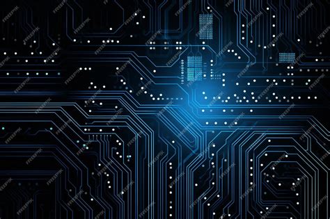 Premium Ai Image Abstract Background With High Tech Technology Texture Circuit Board Texture