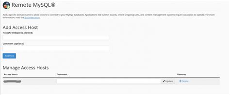 How To Configure CPanel MySQL MariaDB Or PostgreSQL For Remote Connections KnownHost