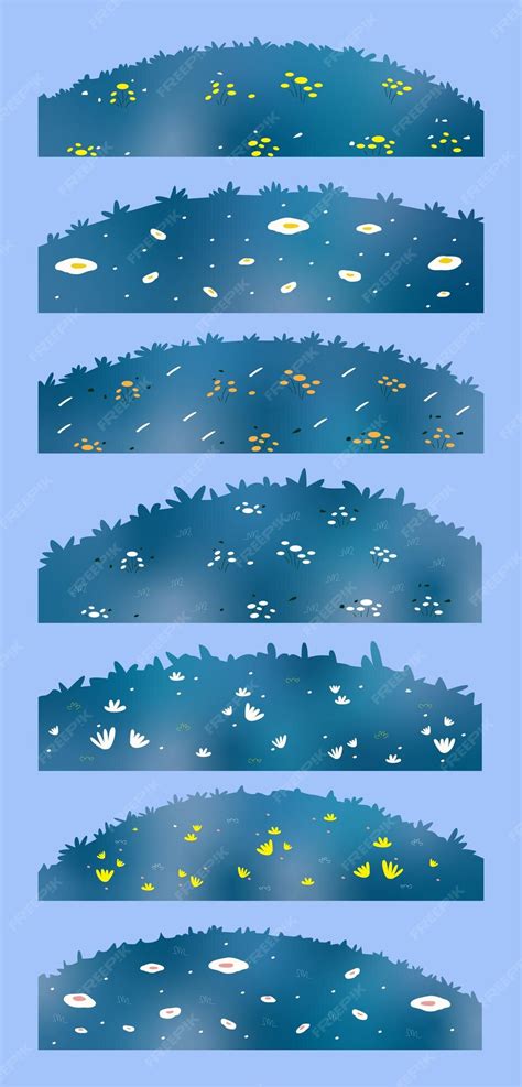 Premium Vector Grass Set Elements Vector Illustration