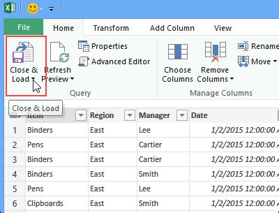Excel Power Query Combine Tables Merge Table Data