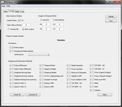 2 Java Gui For Bgslibrary Part 1 The Top Image Shows The Main Panel Download Scientific