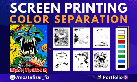 Do Spot Vector Simulation Cmyk Process Color Separation For Screen Printing By Mostafizar Fiz