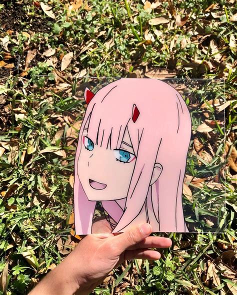 Zerotwo Anime Glass Painting Anime Canvas Art Anime Wall Art Mini